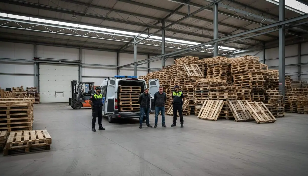 Three arrested in Valls for stealing pallets valued at 10,900 euros