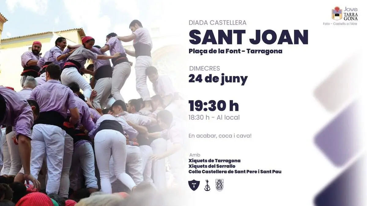 La Colla Jove de Tarragona torna a la plaça de la Font per Sant Joan