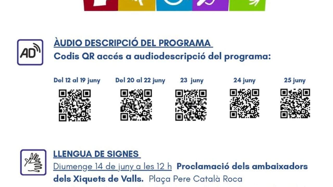 Sant Joan Major Festival 2026 in Valls with audio description and sign ...